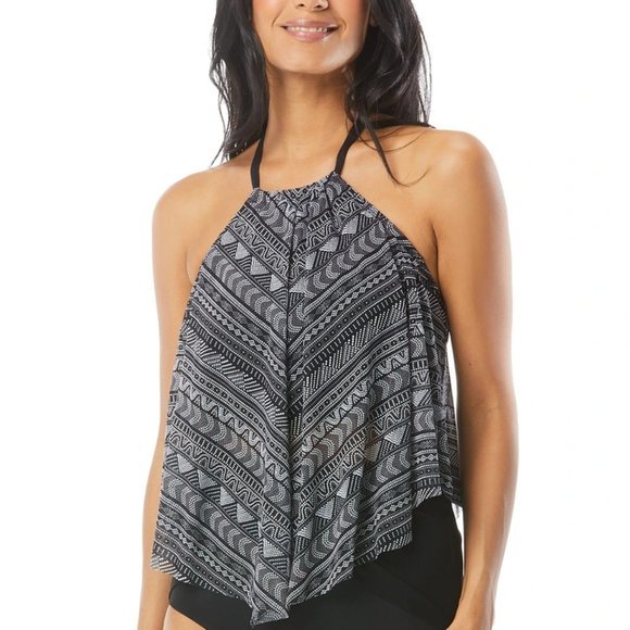 Coco Reef Swim Coco Reef Aura Mesh Ruffle Cropped Bra Sized